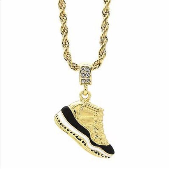 Jordan | Accessories | Retro1 Concord Nike 14k Gold Pendant And Chain ...